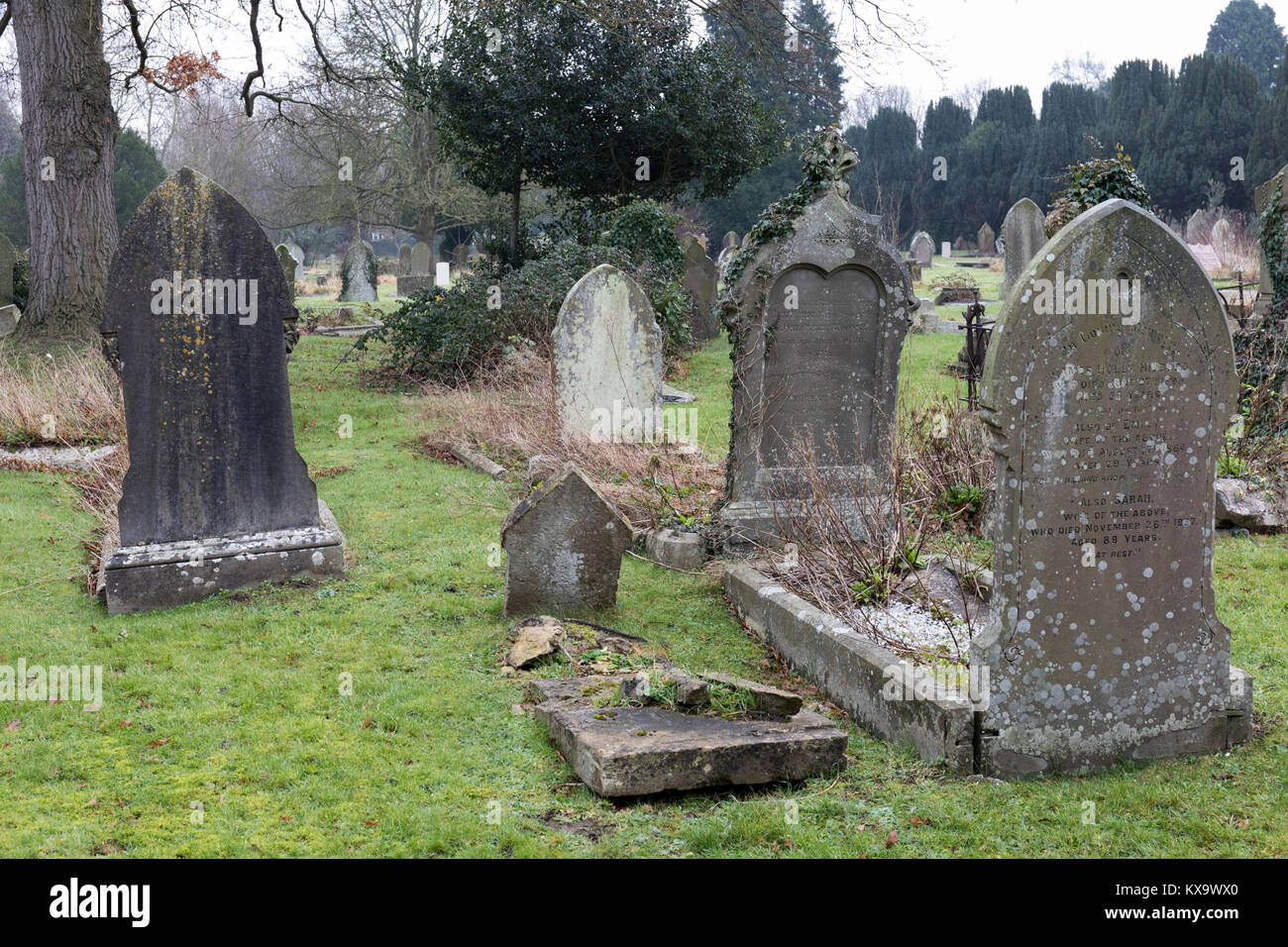 Old graves in Trowbridge General Cemetery, Trowbridge, Wiltshire ...