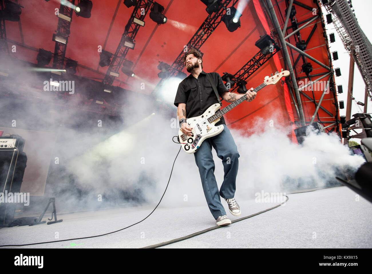 The Danish rock band Psyched Up Janis performs a live concert at the ...