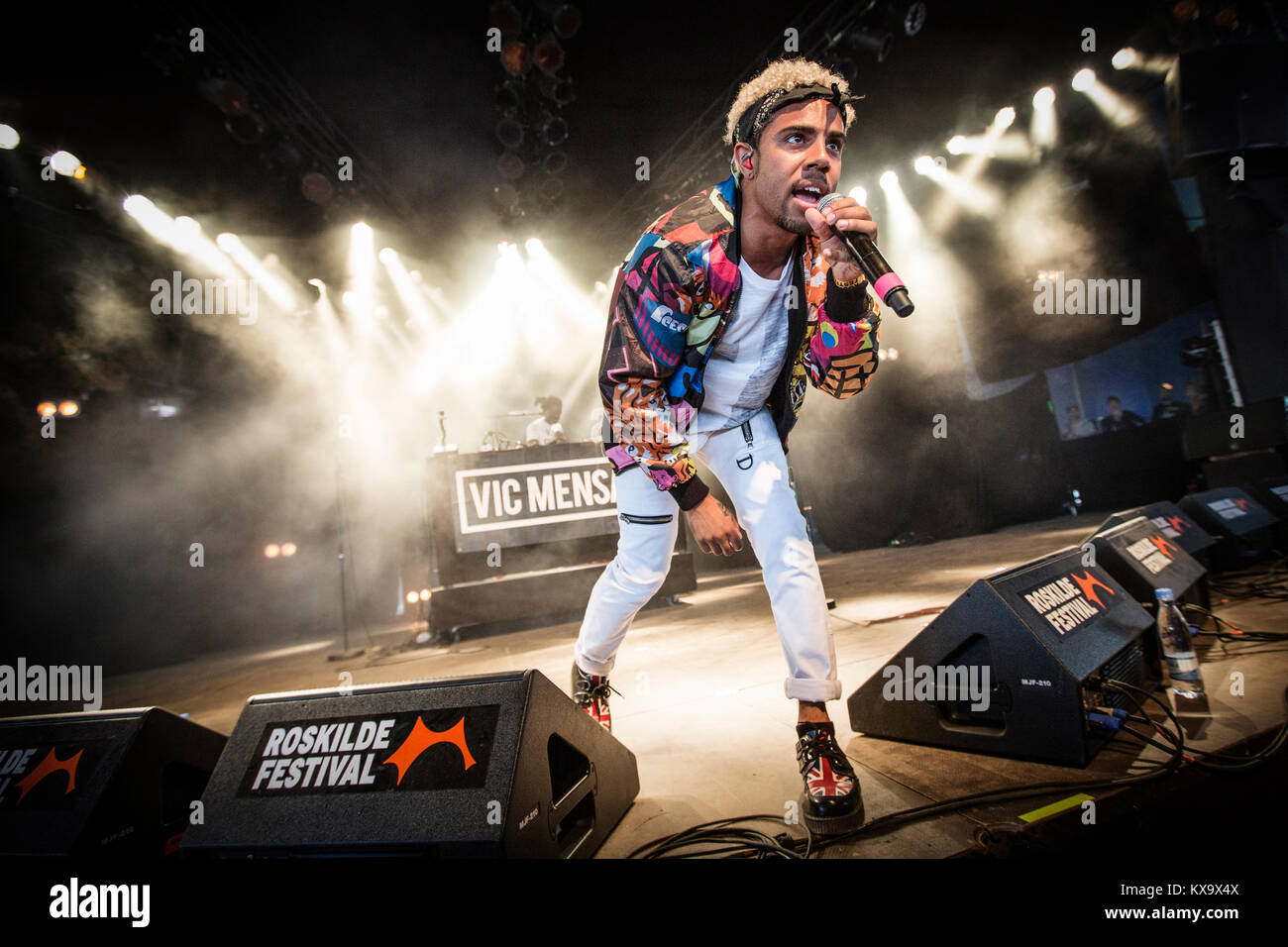 The American rapper and recording artist Vic Mensa performs a live ...