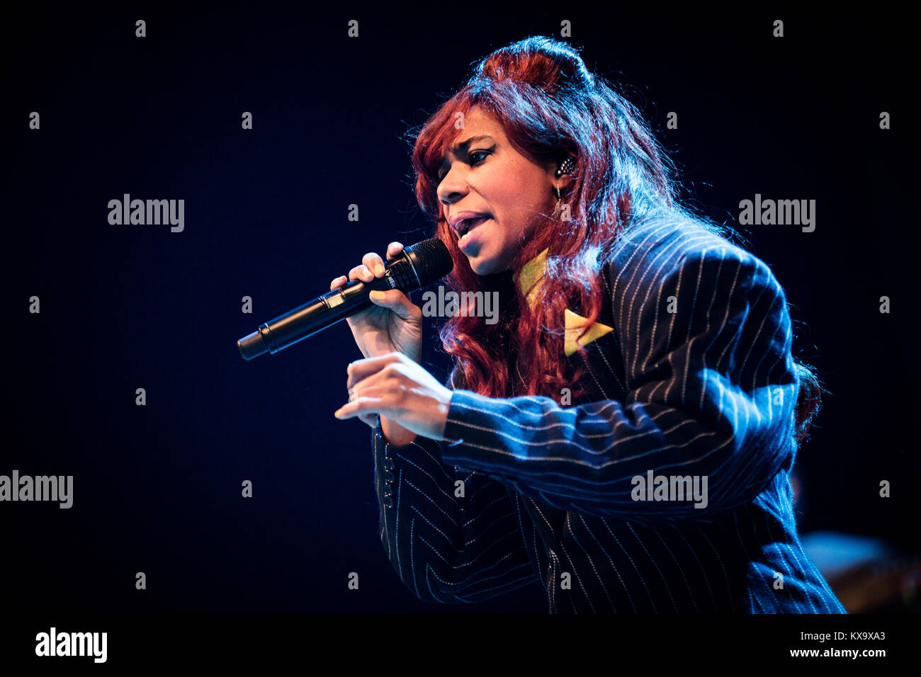 The American singer, songwriter and musician Santigold performs a live ...