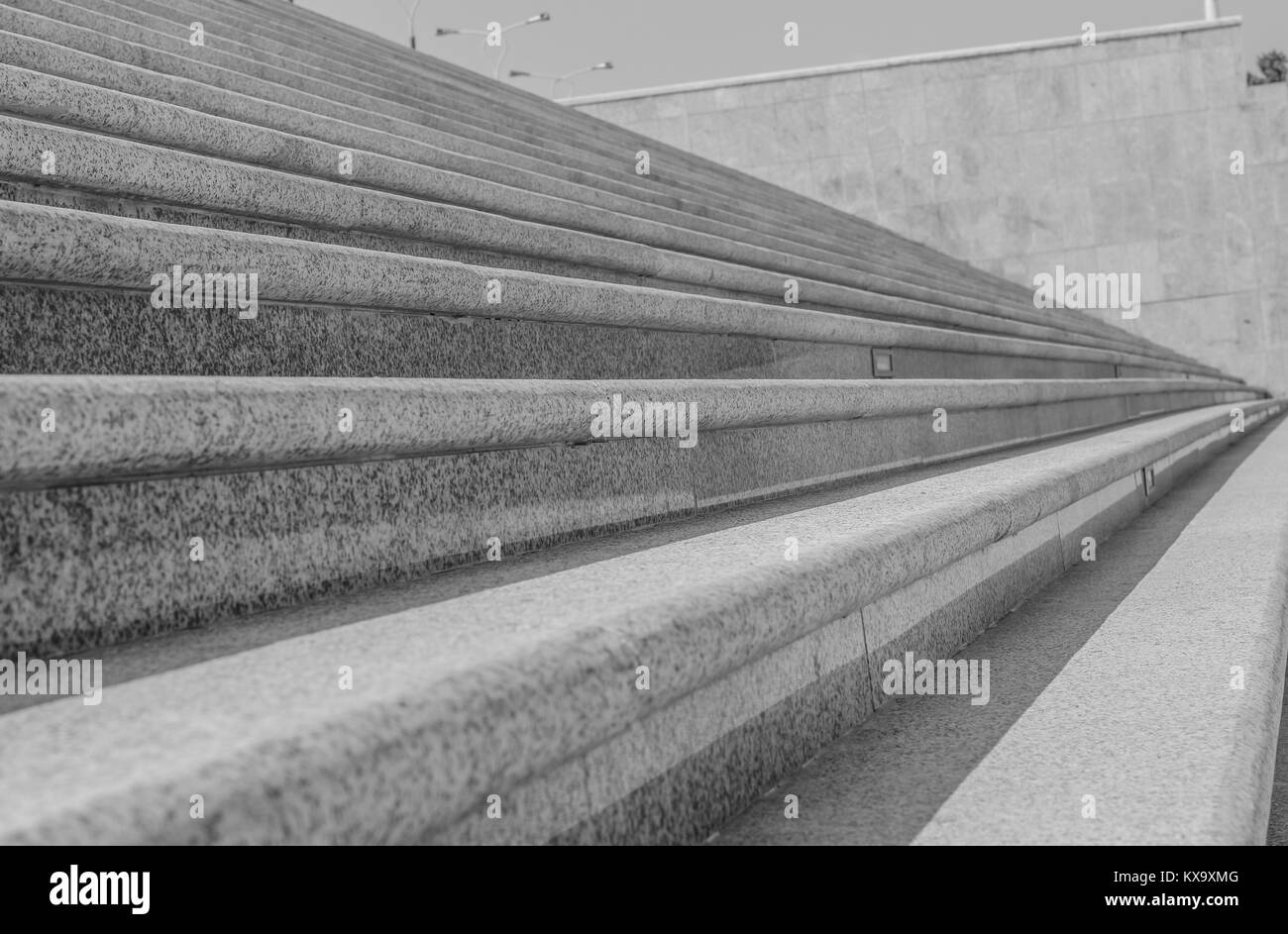 Abstract diagonal stairs, in a city wide stone stairway perspective ...