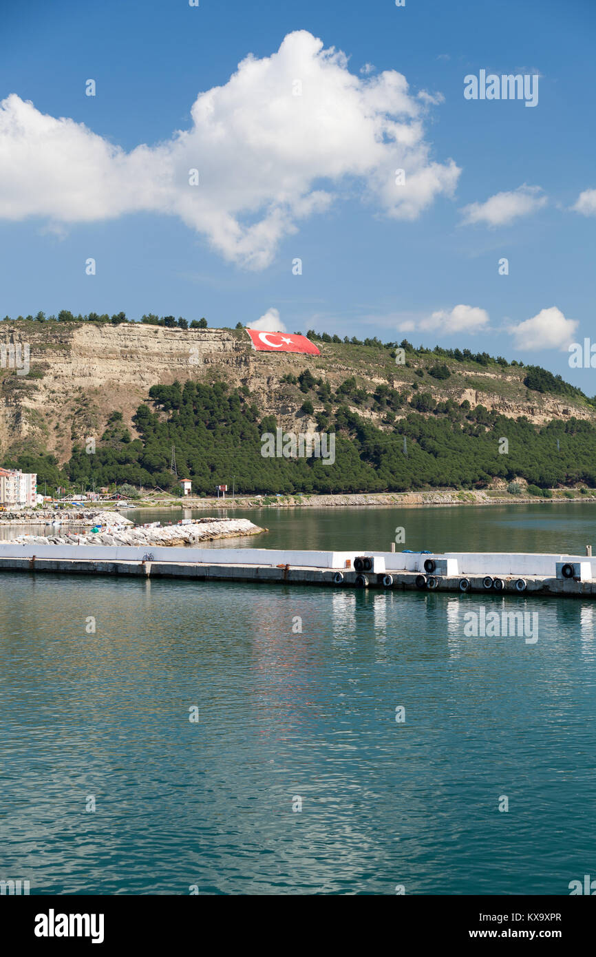 The crossing through the strait of Dardanelles from Asia to Europe ...