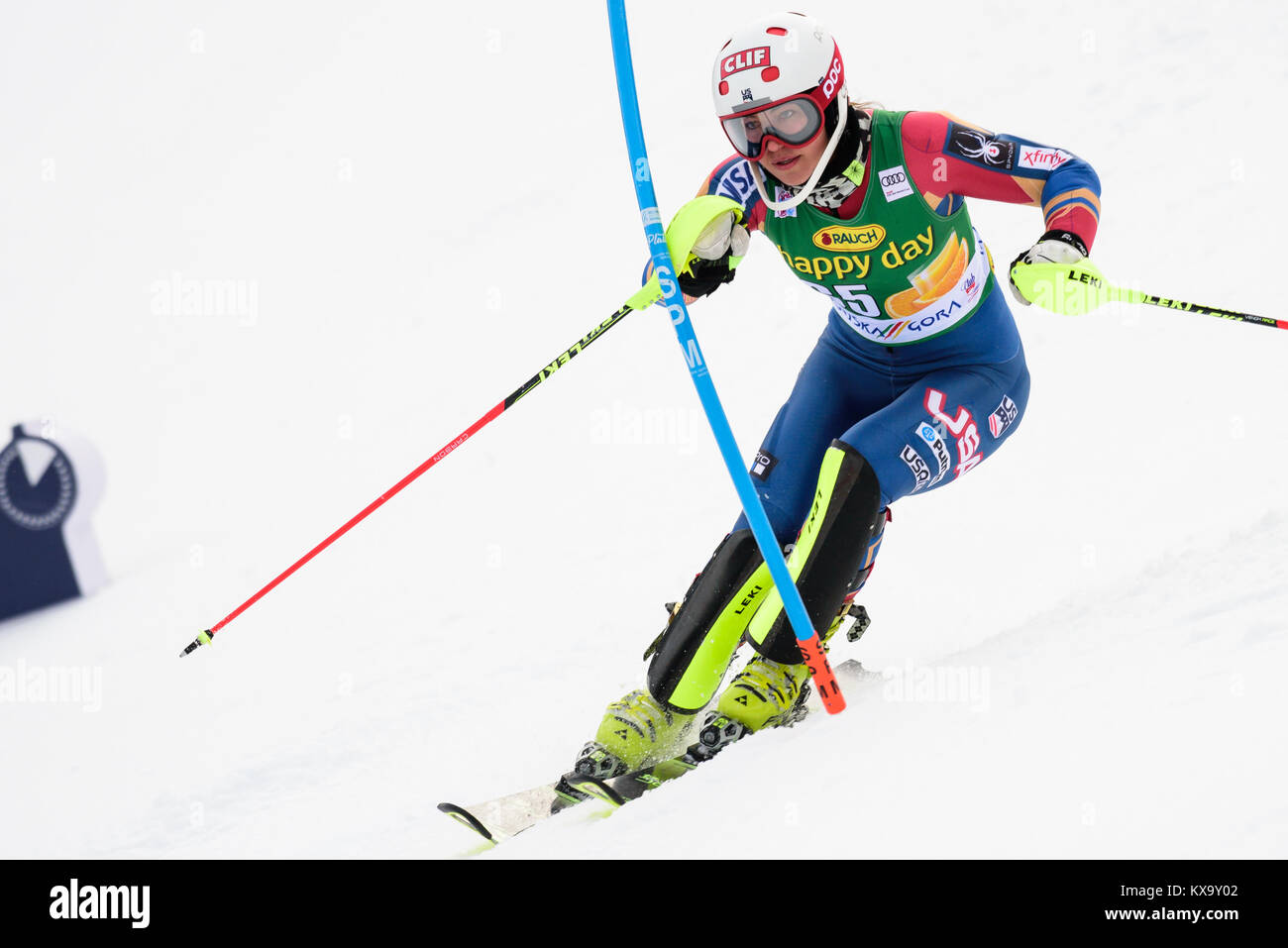 Kranjska Gora, Slovenia. 07th Jan, 2018. Lila Lapanja of United States ...