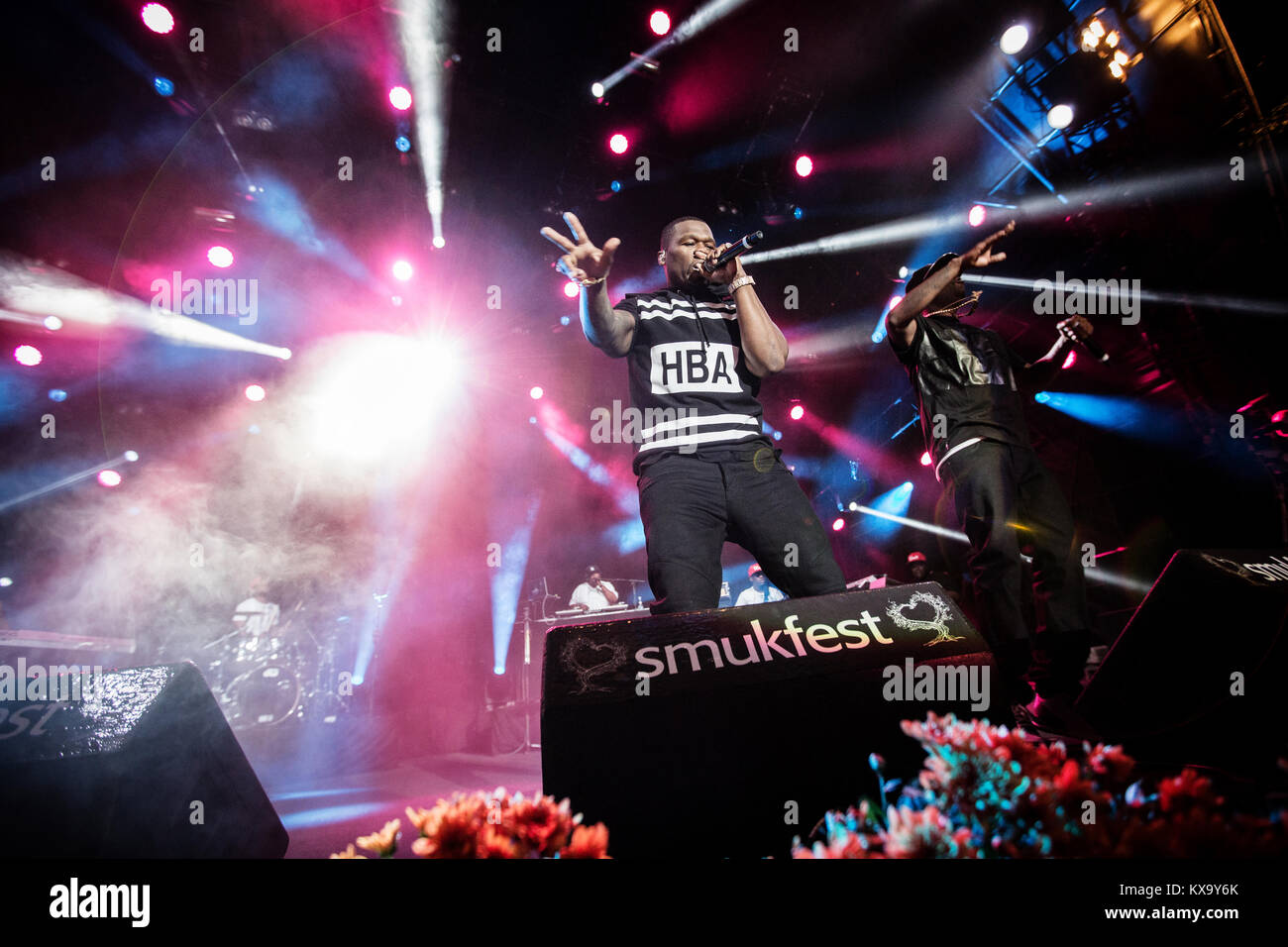 The American rapper, actor and entrepreneur 50 Cent performs a live ...