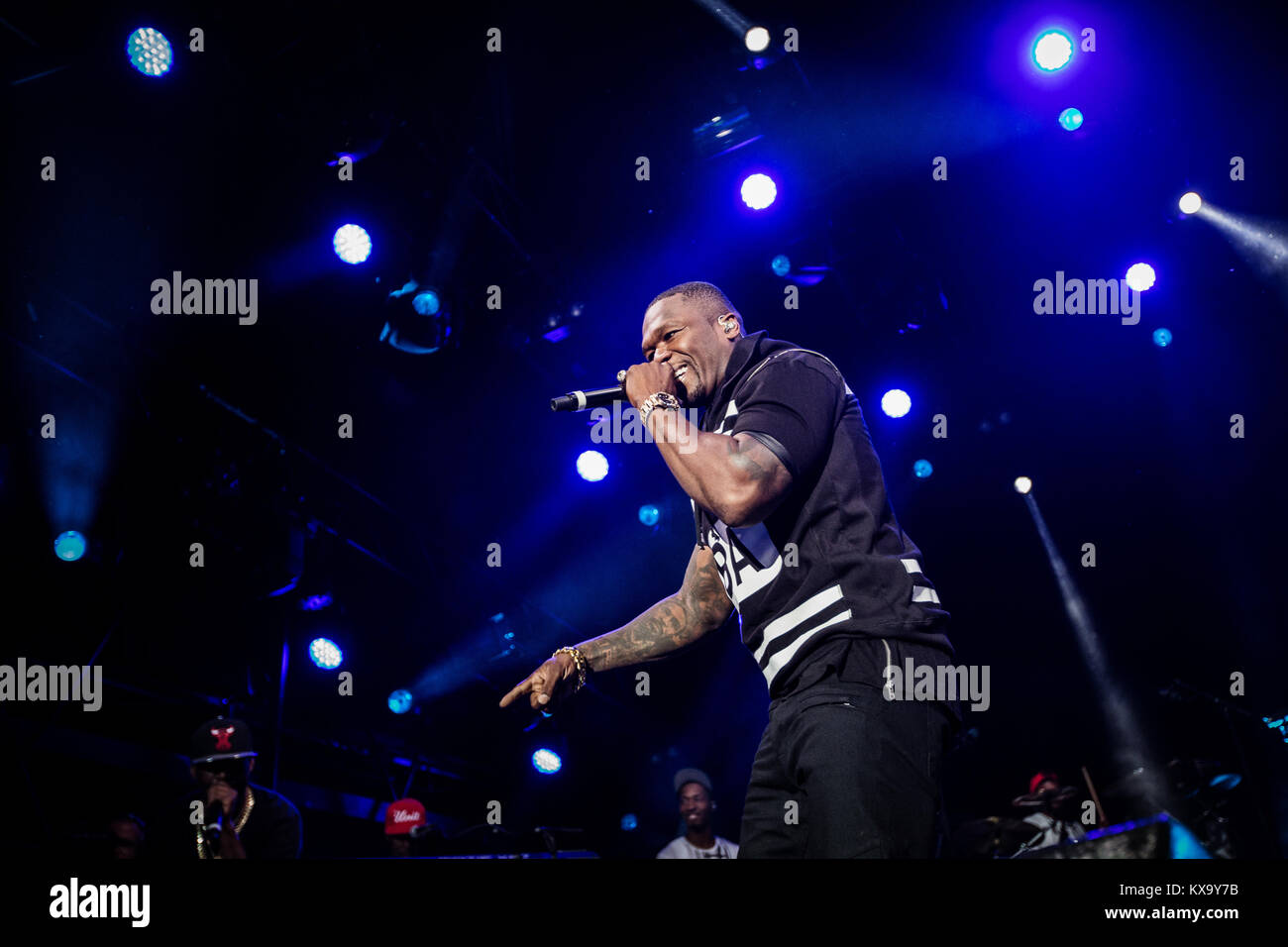 The American rapper, actor and entrepreneur 50 Cent performs a live ...