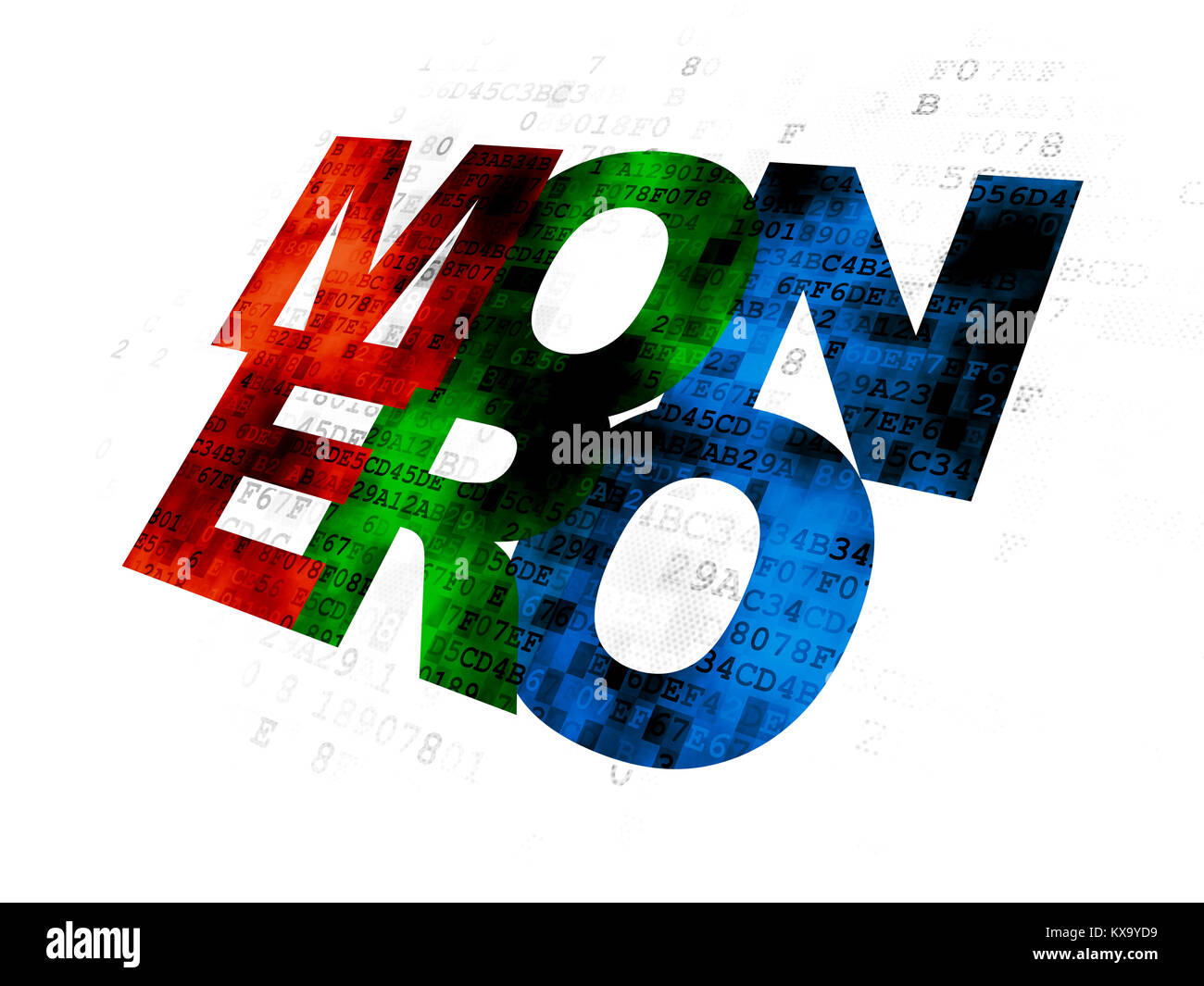 Blockchain concept: Monero on Digital background Stock Photo - Alamy