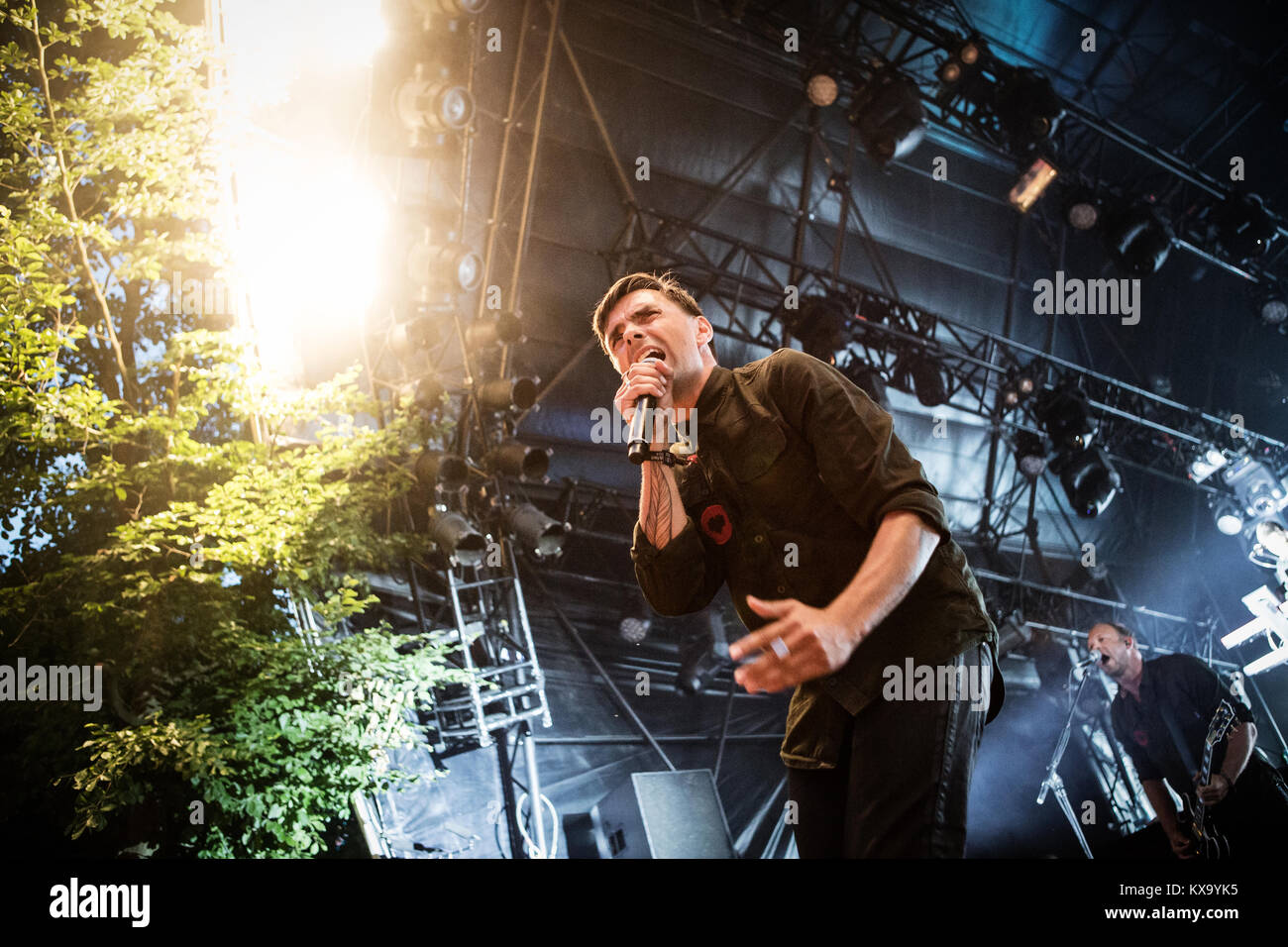 The Danish pop-rock band Nephew performs a live concert at the Danish ...