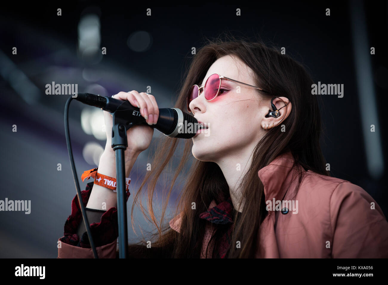 The Swedish singer, songwriter and musician SKOTT performs a live ...