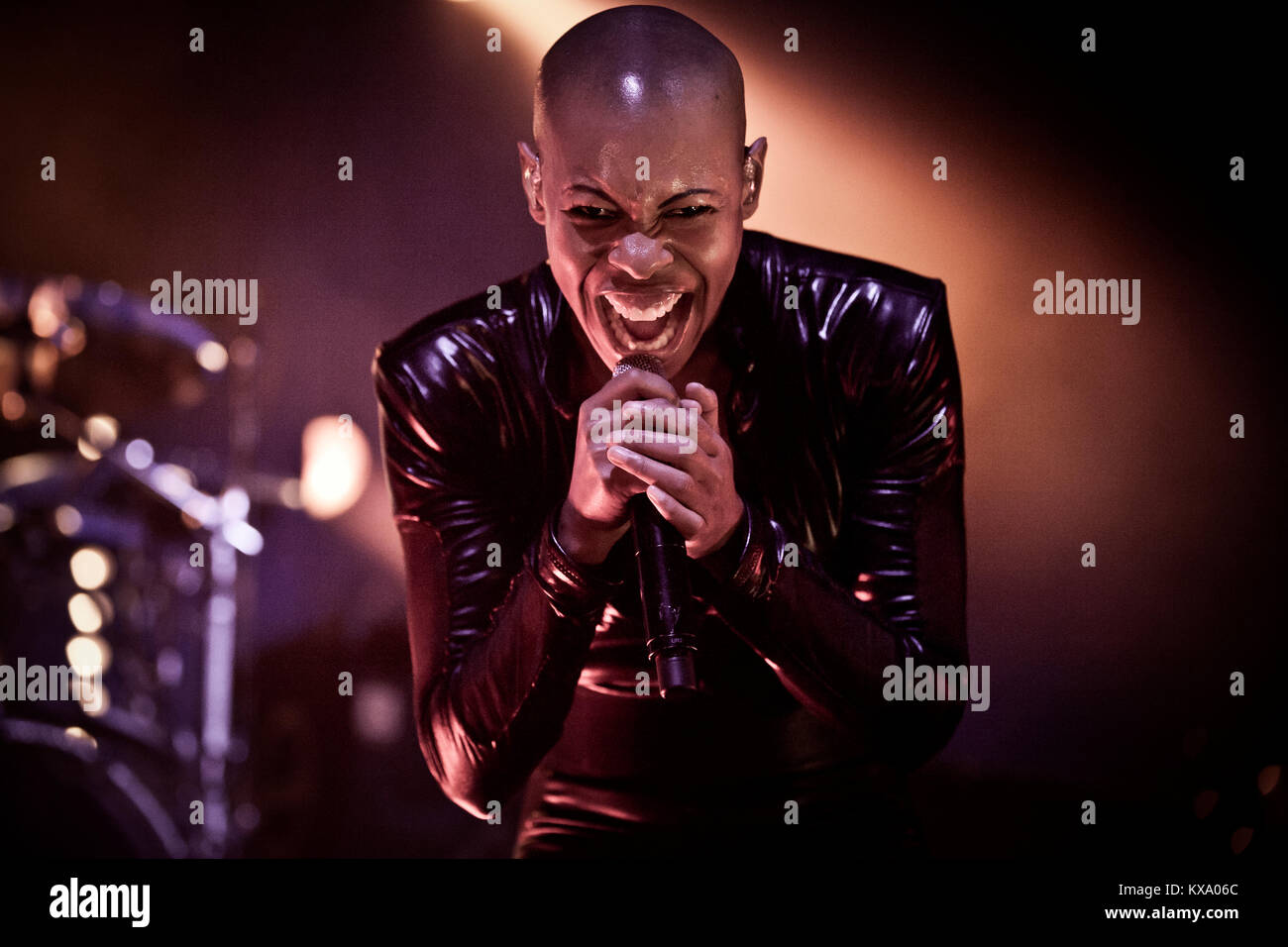The British rock band Skunk Anansie is here pictured at a live concert ...