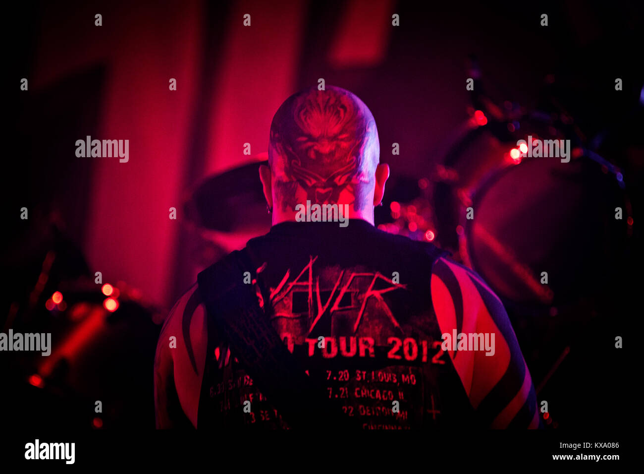 The American trash metal band Slayer performs a live concert at the ...