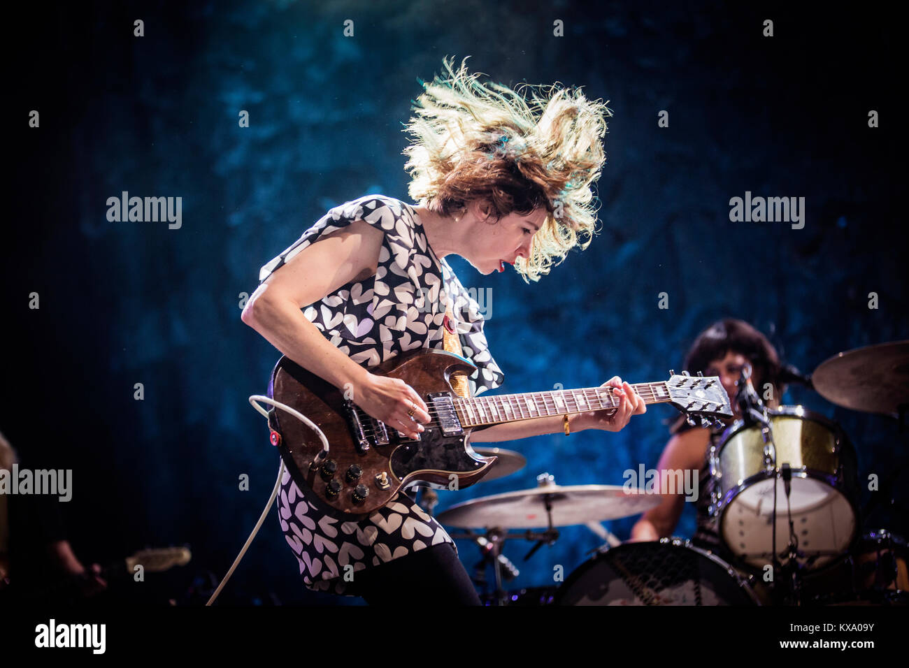 The American rock band Sleater-Kinney performs a live concert at the ...