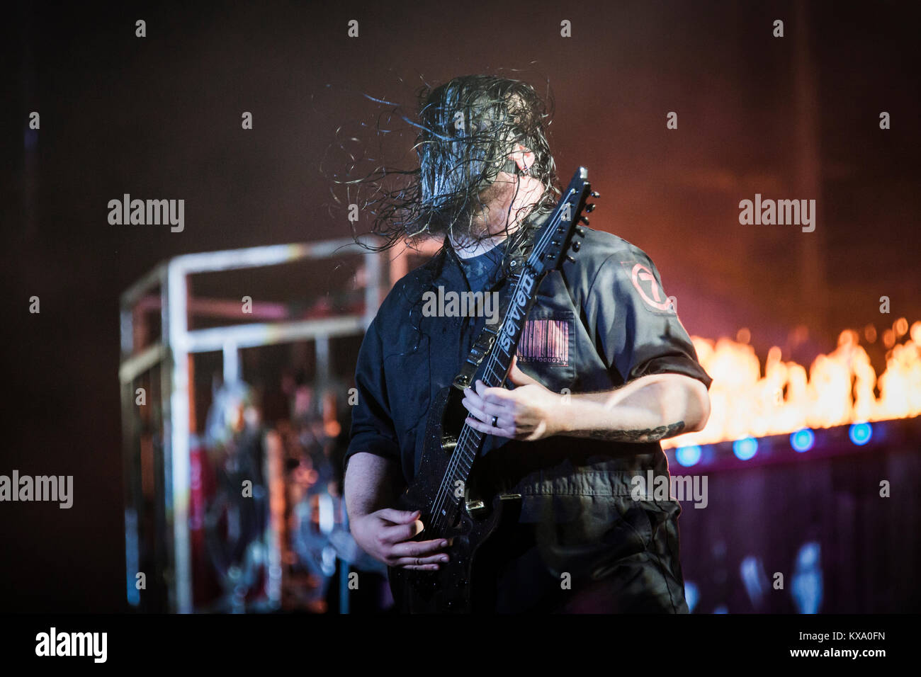 The American heavy metal band Slipknot performs a live concert at the ...