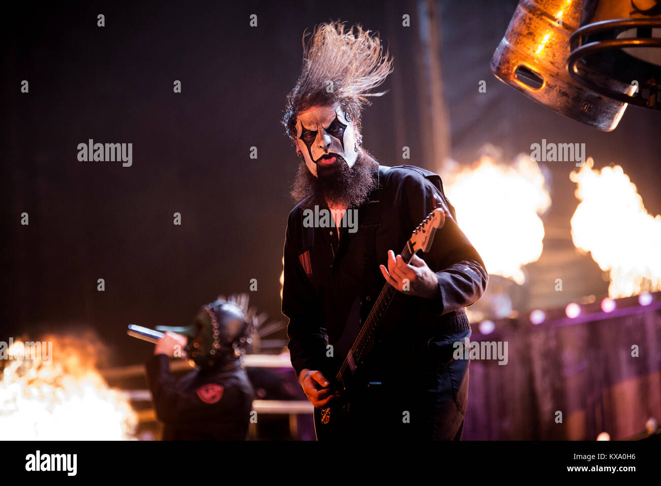 The American heavy metal band Slipknot performs a live concert at the ...
