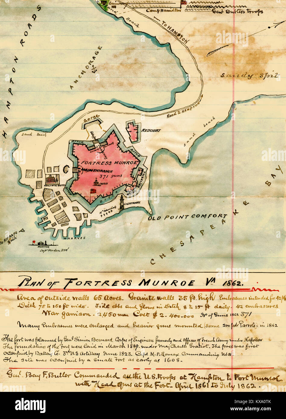 York virginia map hi-res stock photography and images - Alamy