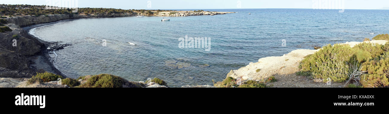 Panorama of blue lagoon in Akamas in Cyprus Stock Photo - Alamy