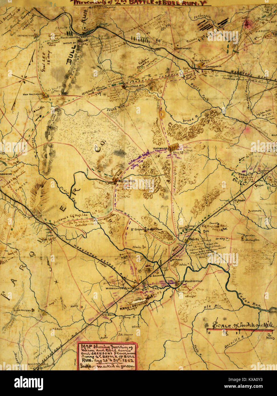 Map of civil war hi-res stock photography and images - Alamy
