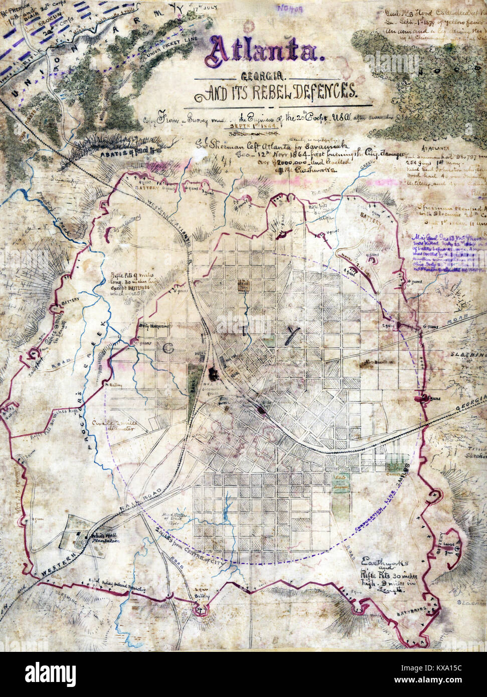 Battle of Chickamauga Stock Photo - Alamy