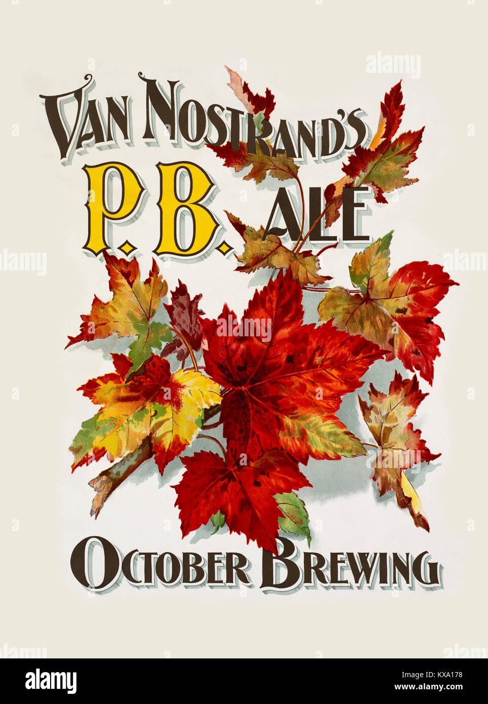 Van Nostrand's P.B. ale. October Brewing Stock Photo - Alamy