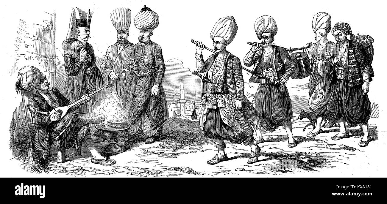 Janissary, the bodyguard of the Prince of Armienen, from left, the ...