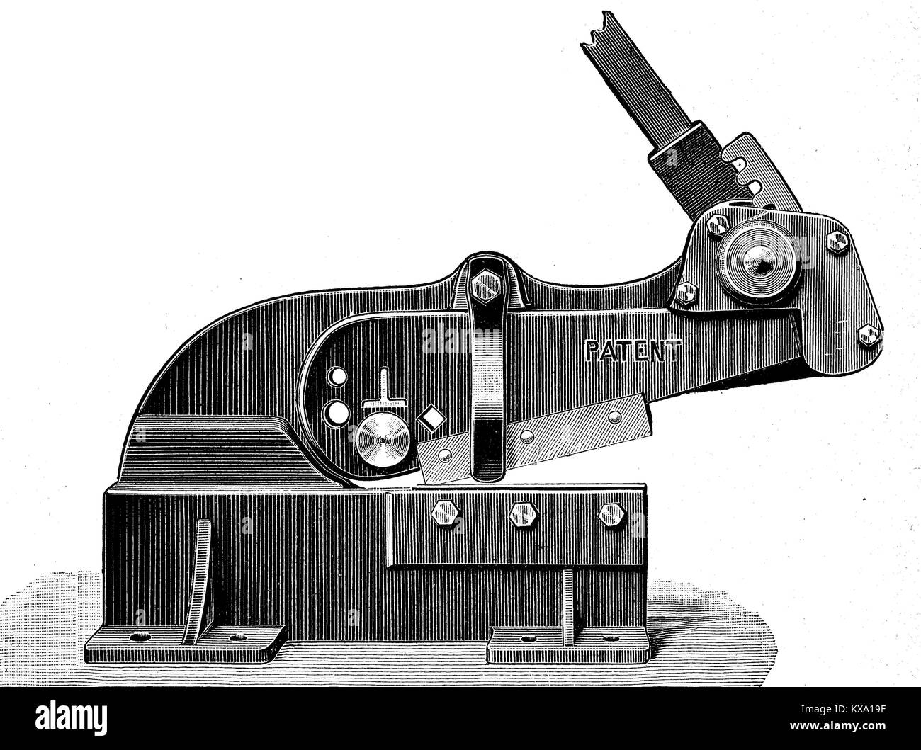 Illustration of Profile Iron Lever Scissors from Mechanical Engineering ...
