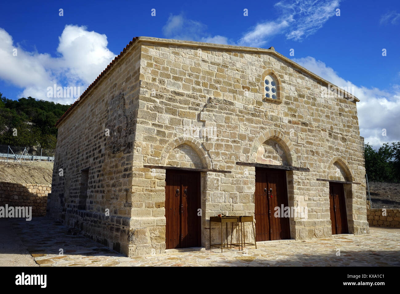 LYSOS, CYPRUS - CIRCA OCTOBER 2017 Panagia Chrysolakourna church Stock ...