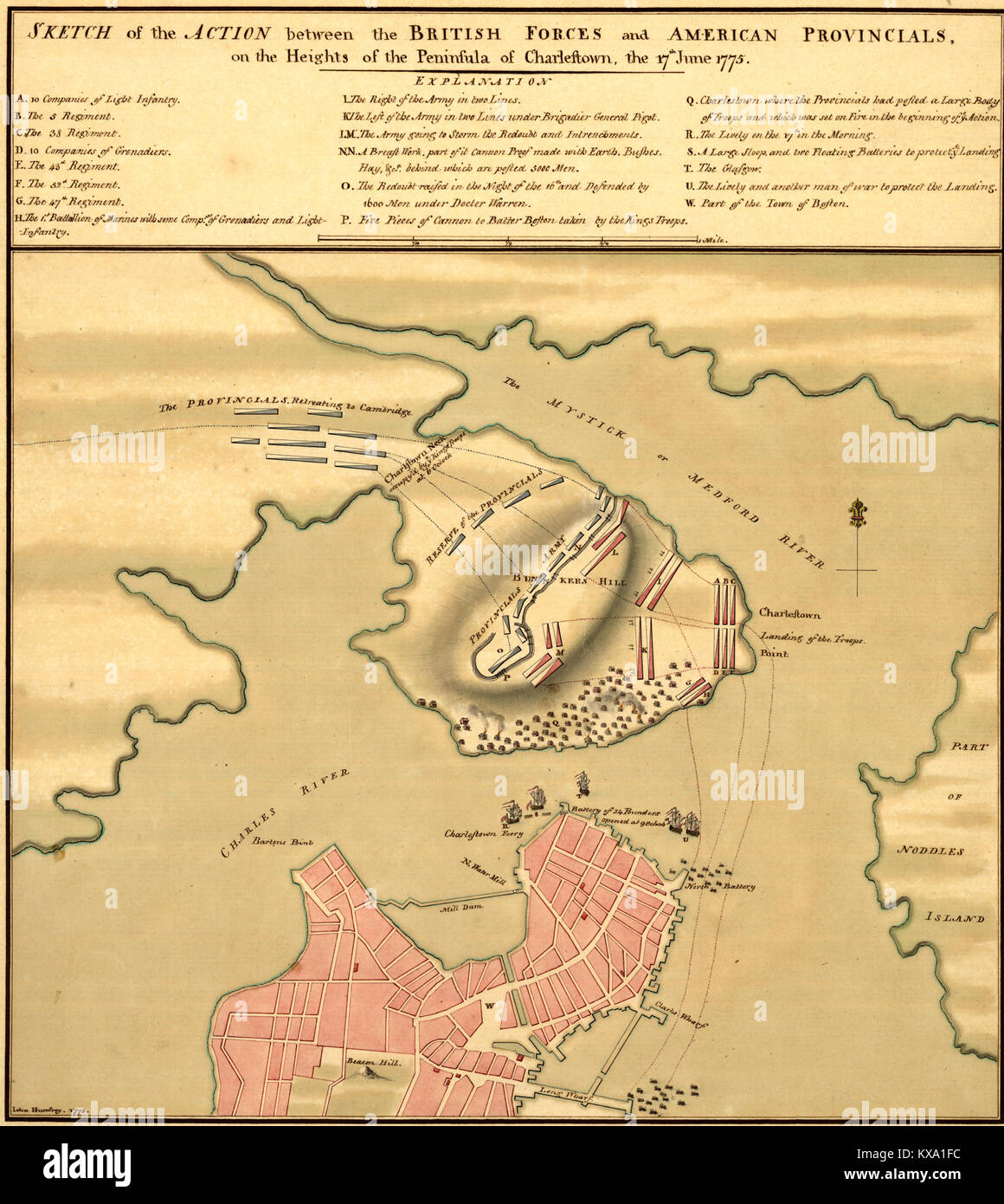 Map of charlestown hi-res stock photography and images - Alamy