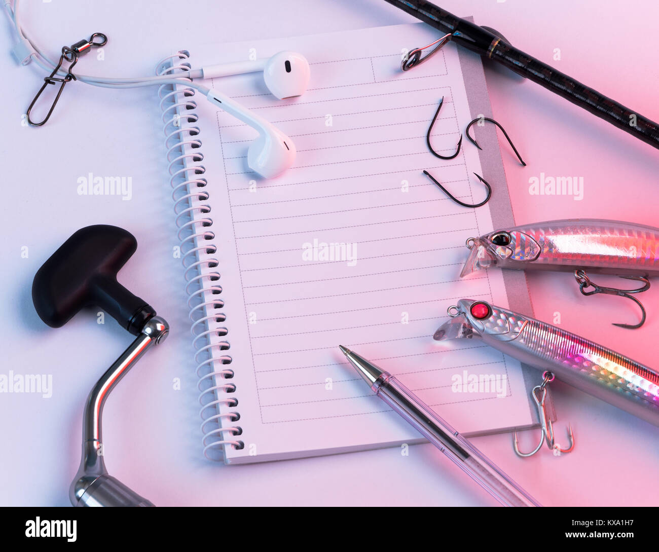 Fishing plan concept Stock Photo - Alamy