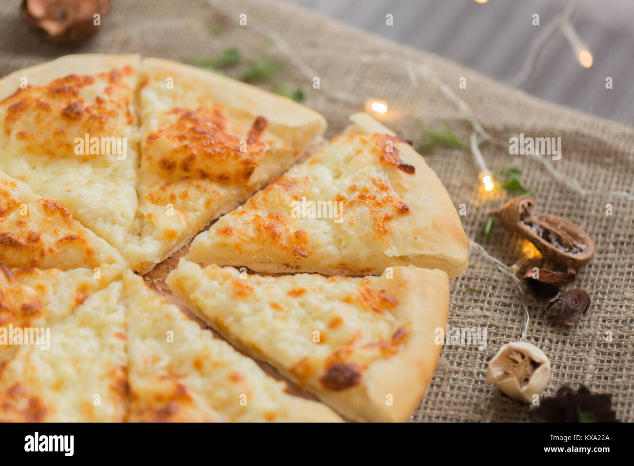 Khachapuri - traditional Georgian bread. Homemade baking. Georgian ...