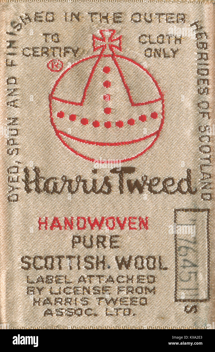 Harris tweed label hi-res stock photography and images - Alamy