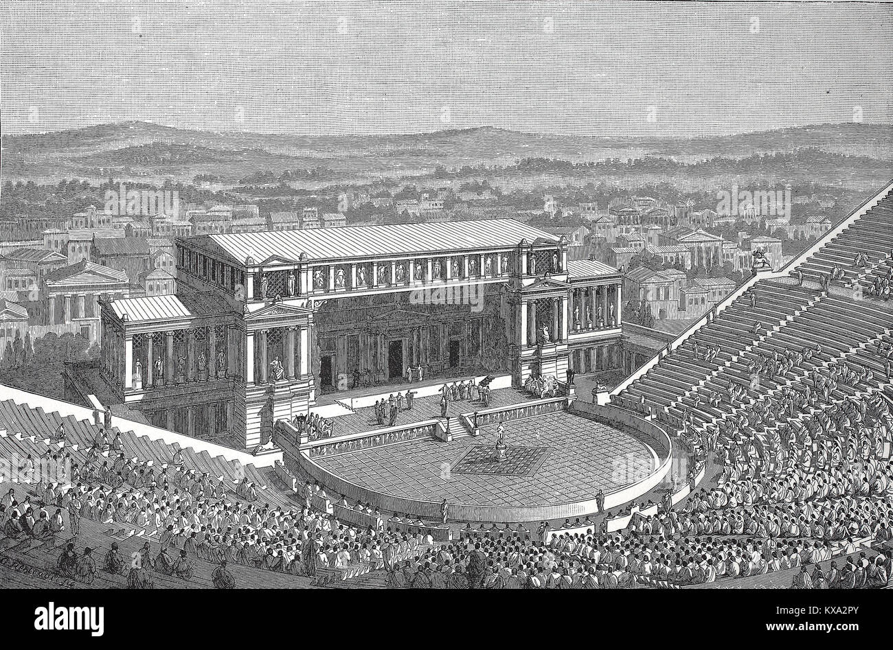 The Dionysus Theater in Athens was the most important theater in ...