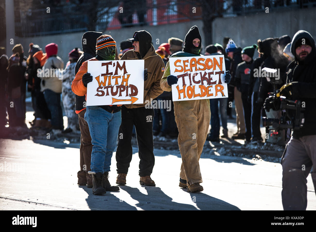 Cleveland Browns Perfect Season Parade Stock Photo - Alamy