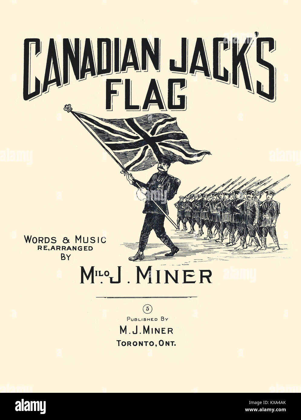Canadian Jack's flag Stock Photo - Alamy
