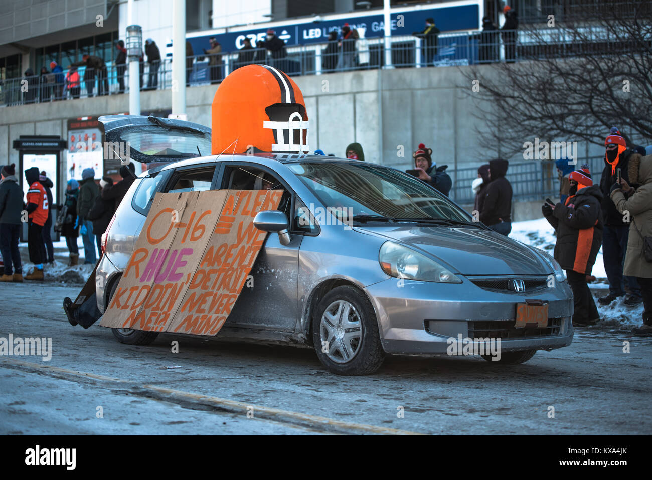 Cleveland Browns Perfect Season Parade Stock Photo - Alamy