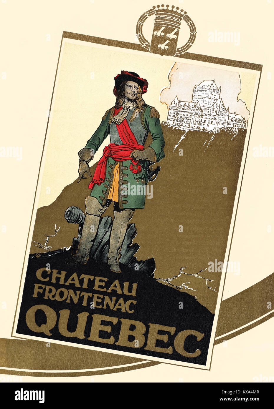 Chateau Frontenac Quebec Menu Stock Photo - Alamy