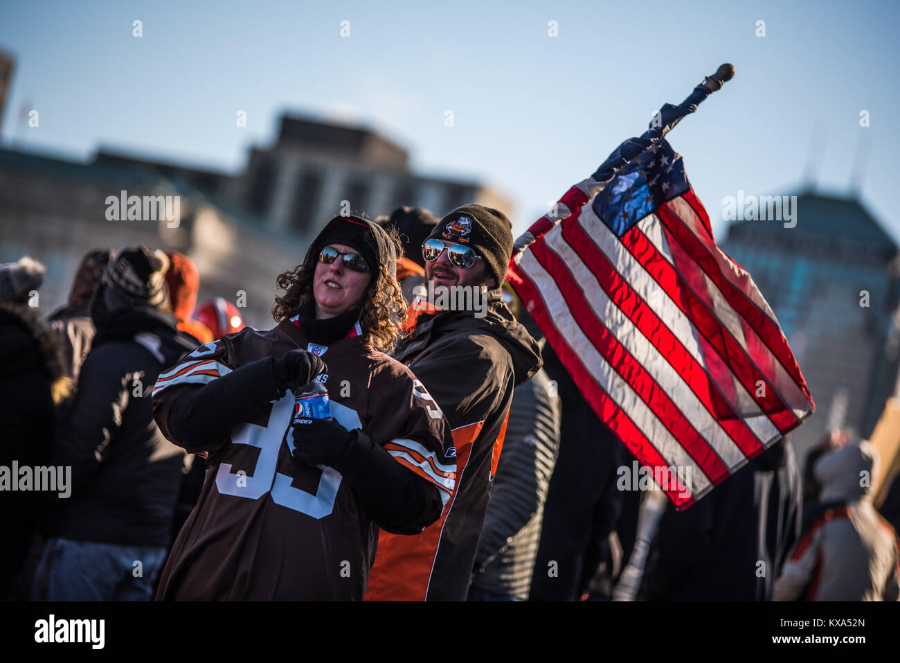 Cleveland Browns Perfect Season Parade Stock Photo - Alamy