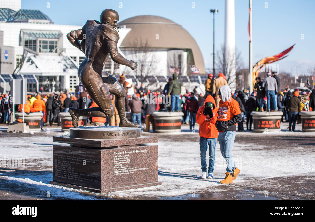 Cleveland Browns Perfect Season Parade Stock Photo - Alamy