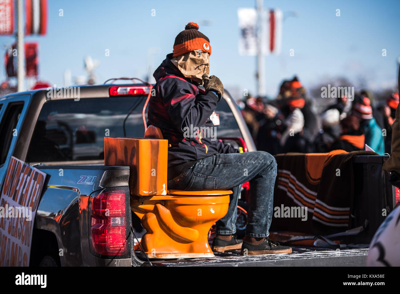 Cleveland Browns Perfect Season Parade Stock Photo - Alamy