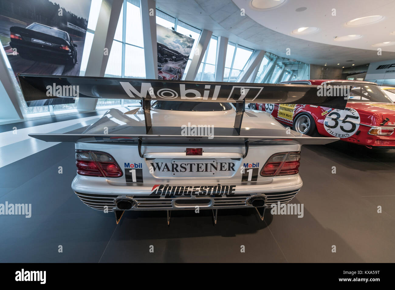 Exhibition of slected cars of the AMG branch at Mercedes Museum Stuttgart Germany Stock Photo ...