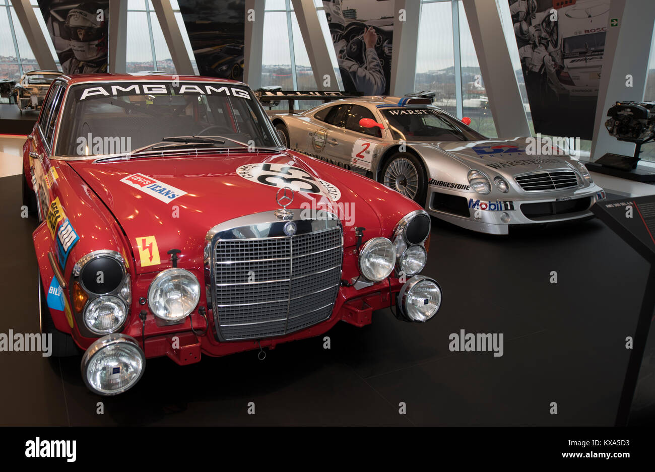 Exhibition of slected cars of the AMG branch at Mercedes Museum ...