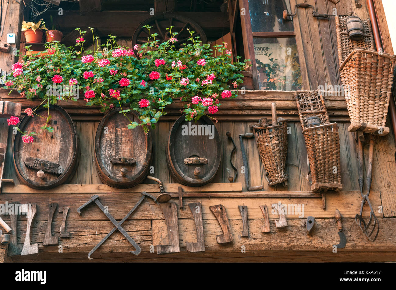 ALSACE VINTAGE WINE MAKING TOOLS vintage wine production artefacts form ...