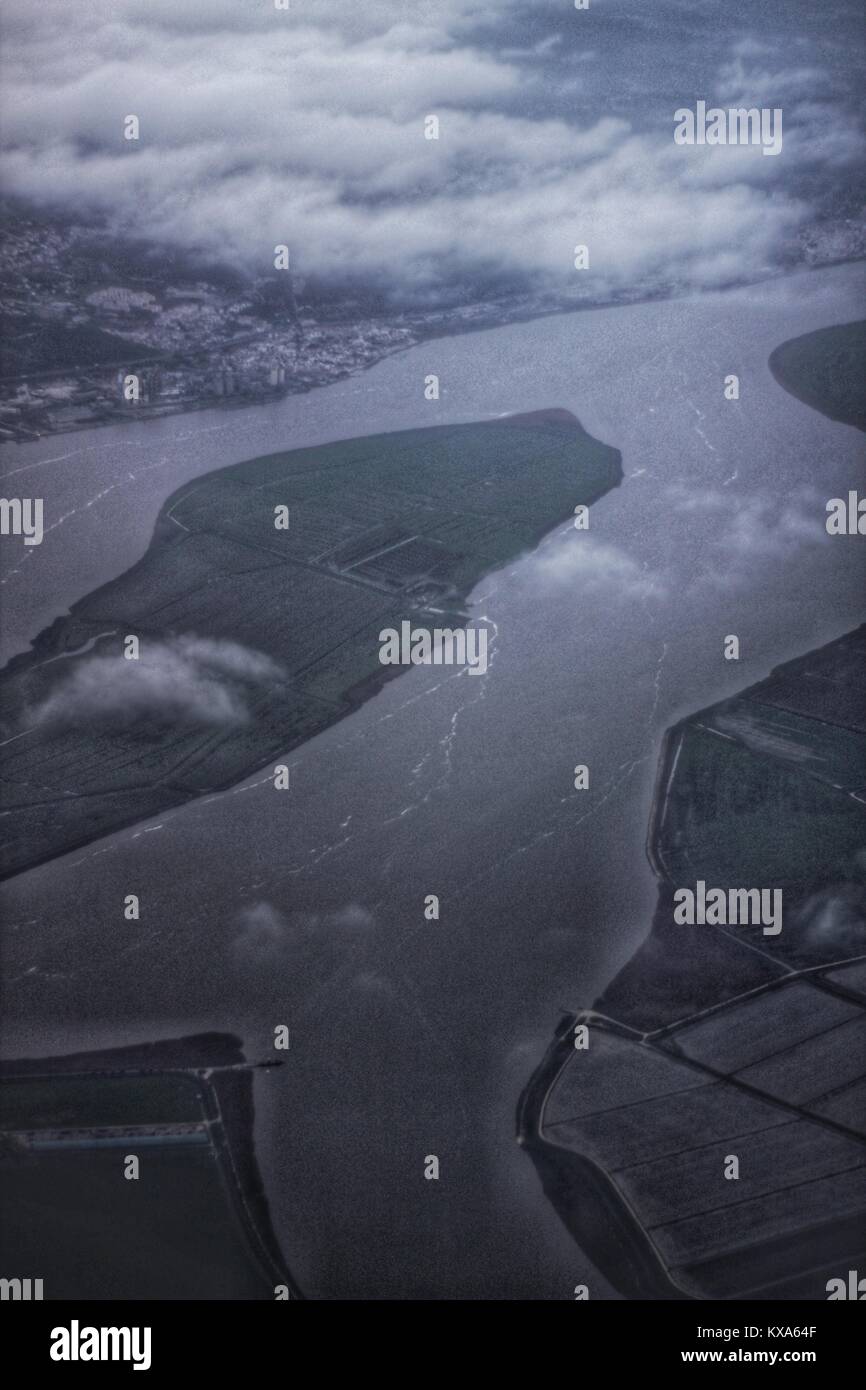 Aerial view of Tagus River in Lisbon, Portugal Stock Photo - Alamy