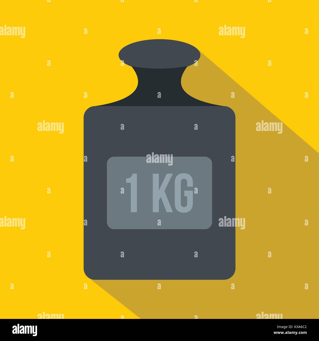 Weight 1 kg icon, flat style Stock Vector Image & Art - Alamy