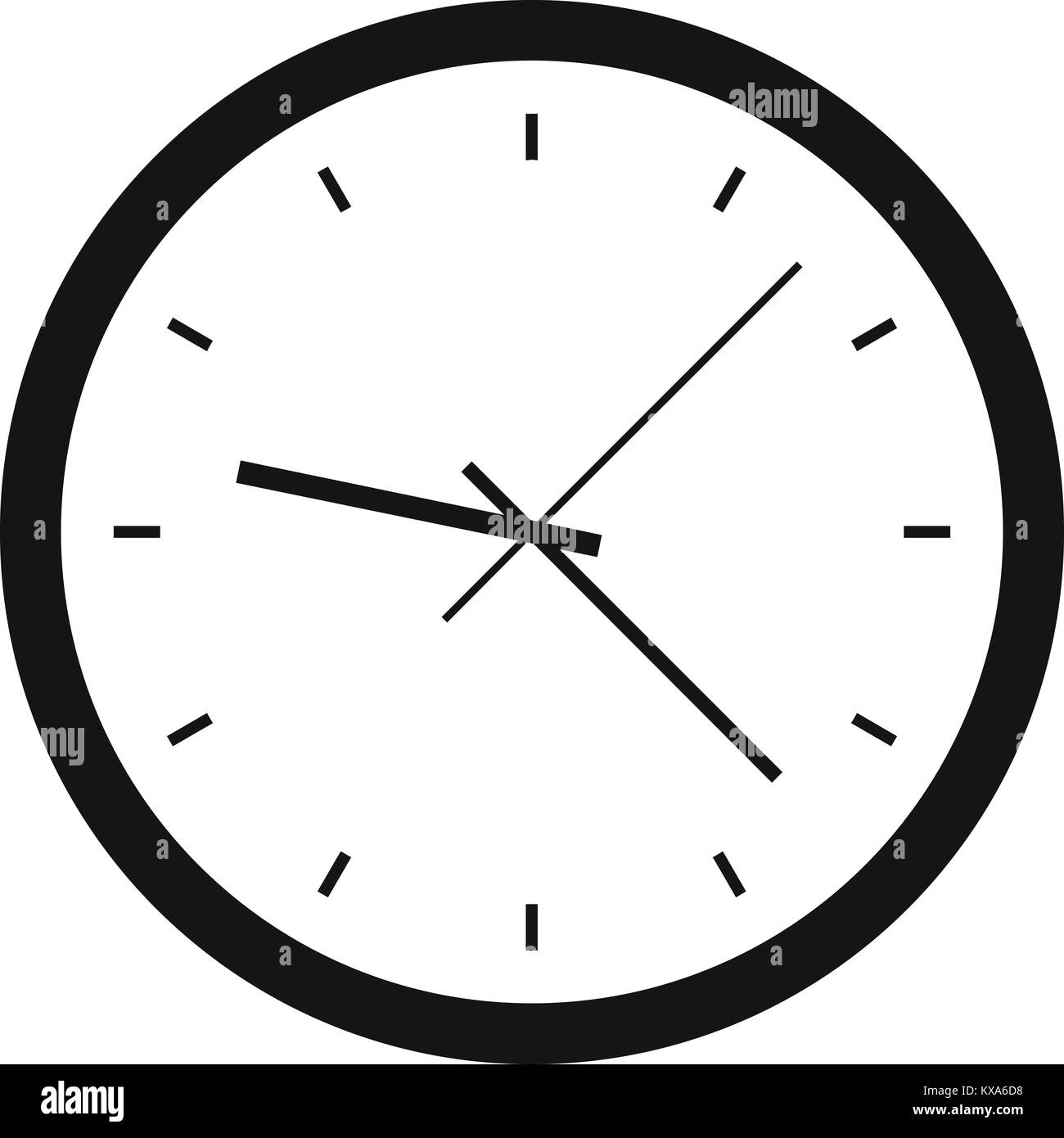 Wall clock icon, simple style Stock Vector Image & Art - Alamy