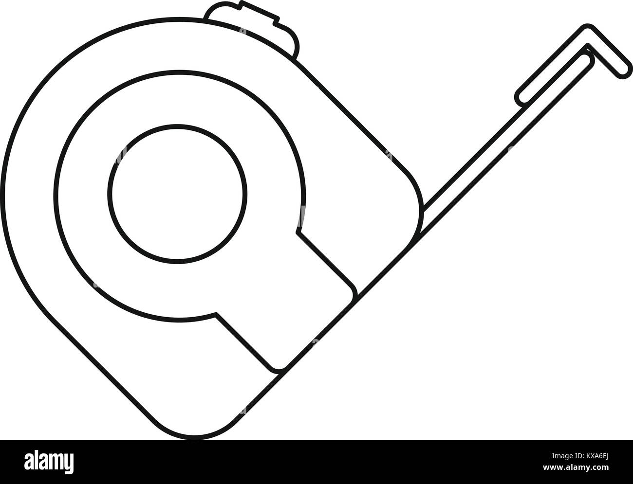Tape measure icon, outline style Stock Vector Image & Art - Alamy