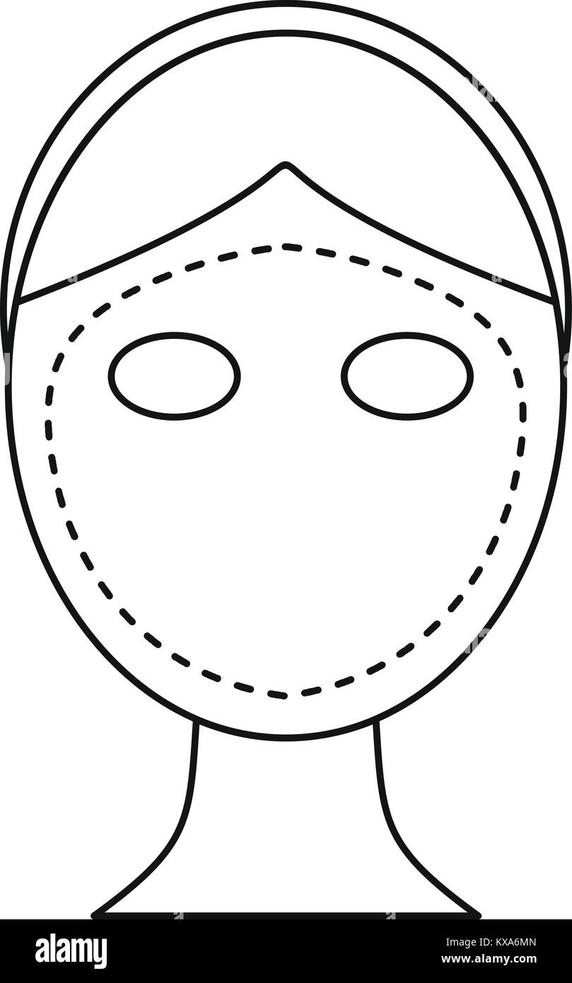 Facelifting icon, outline style Stock Vector Image & Art - Alamy