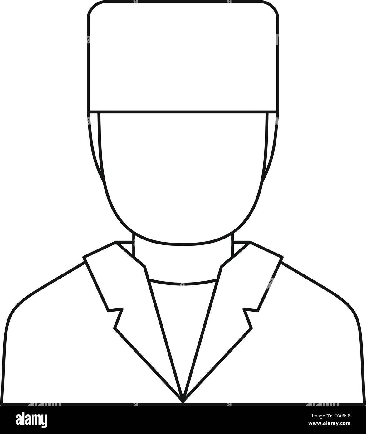 Doctor icon, outline style Stock Vector Image & Art - Alamy