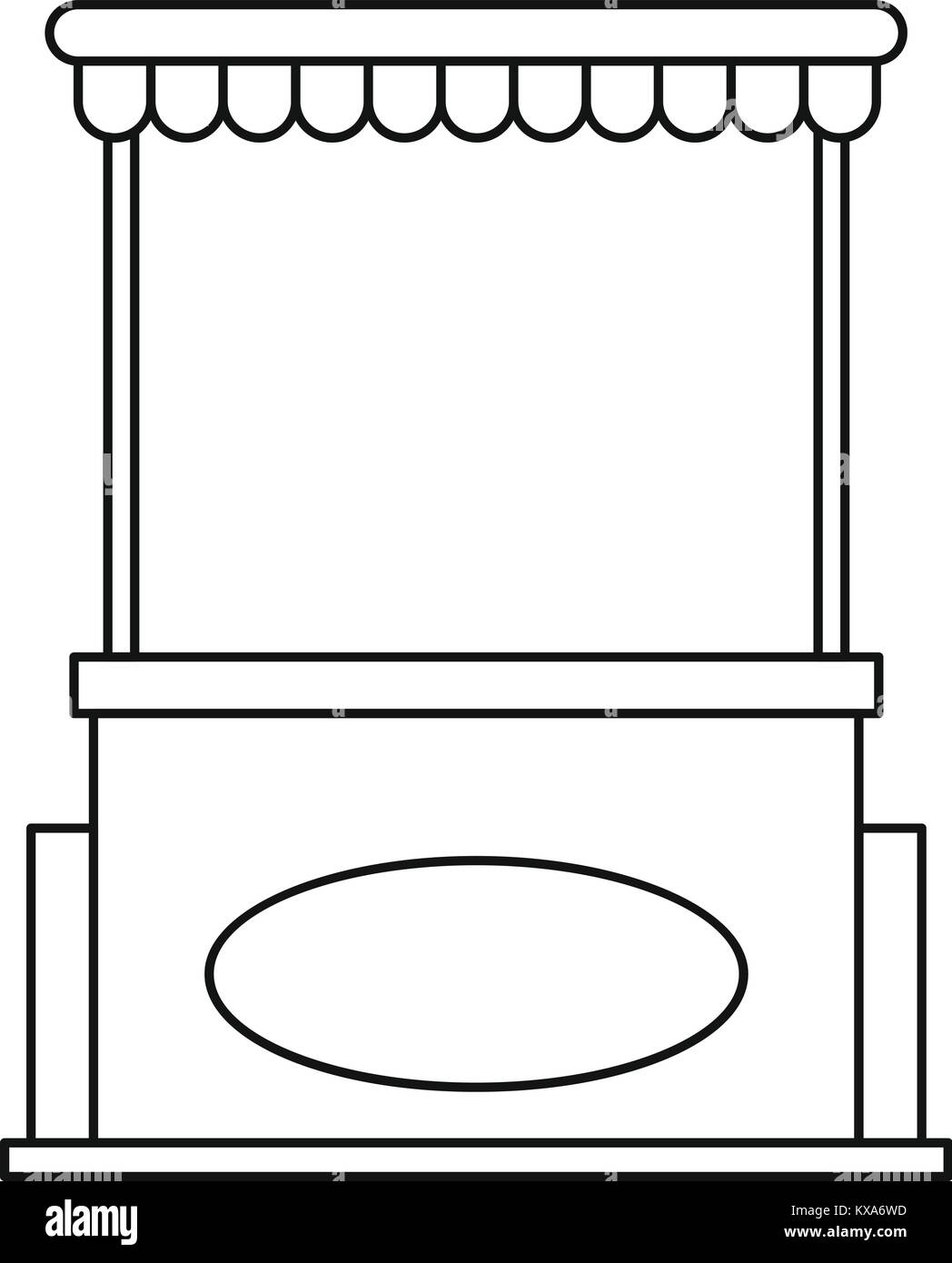 Street shopping counter icon, outline style Stock Vector Image & Art ...