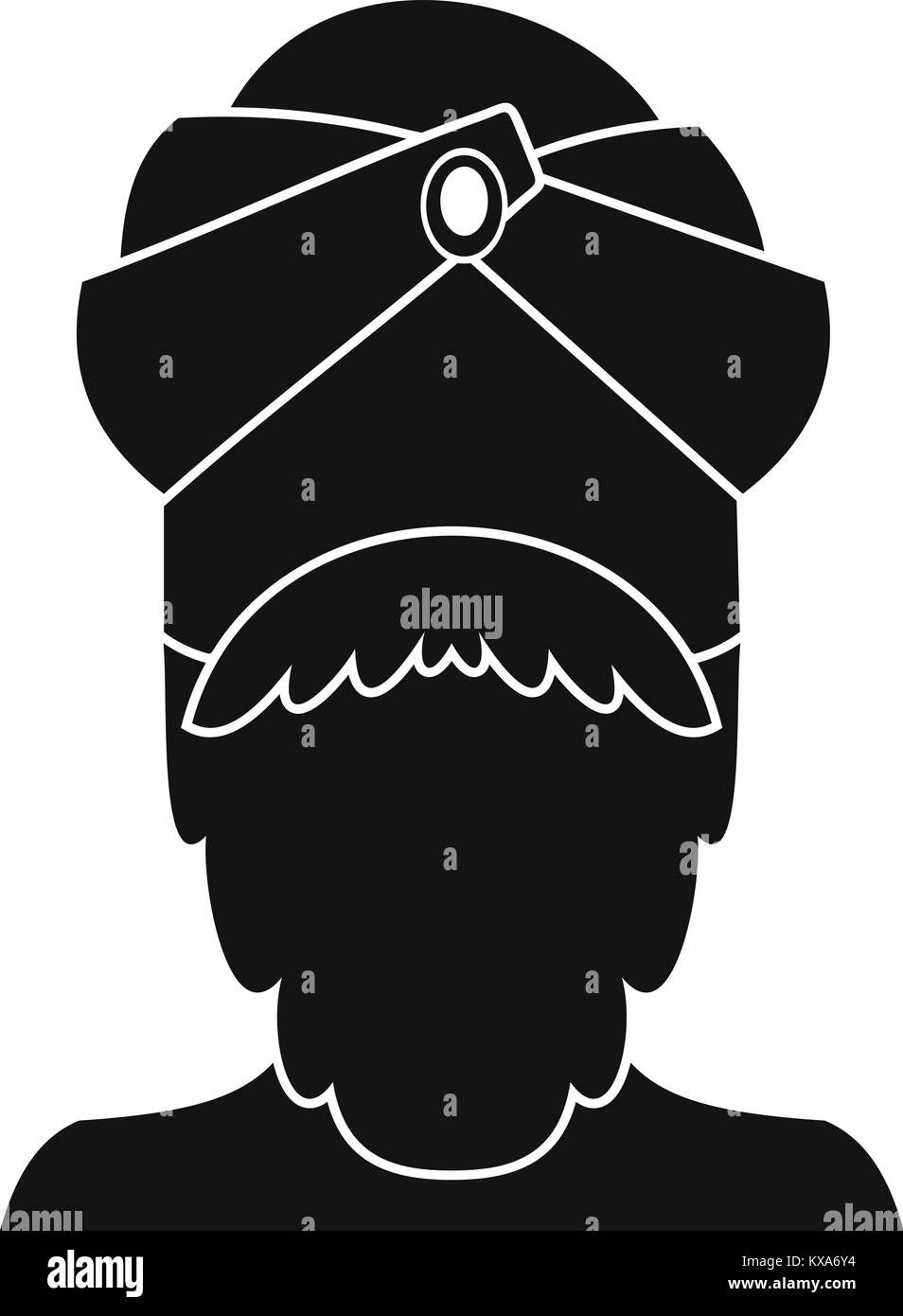 Indian man icon, simple style Stock Vector Image & Art - Alamy