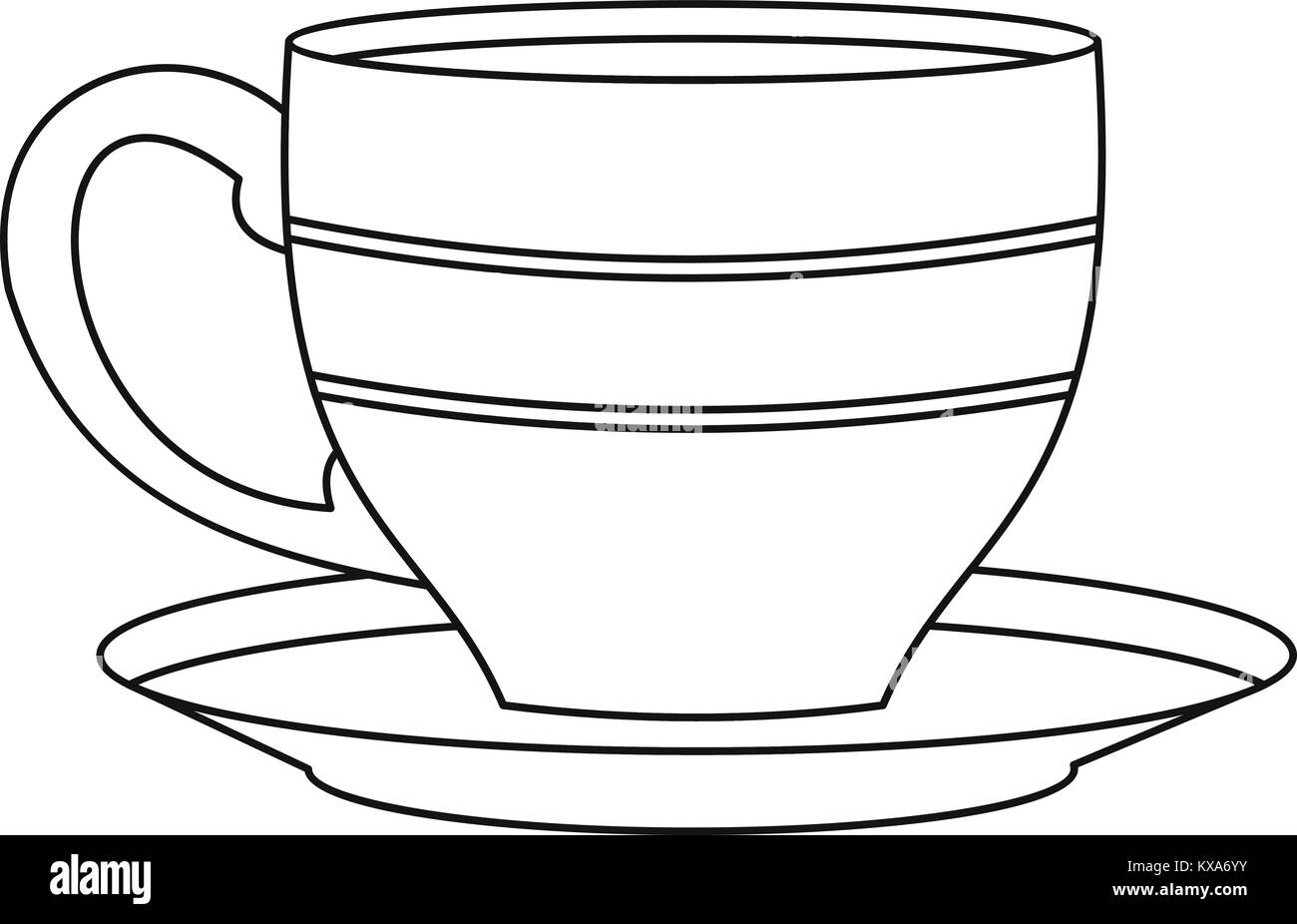 Cup icon, outline style Stock Vector Image & Art - Alamy