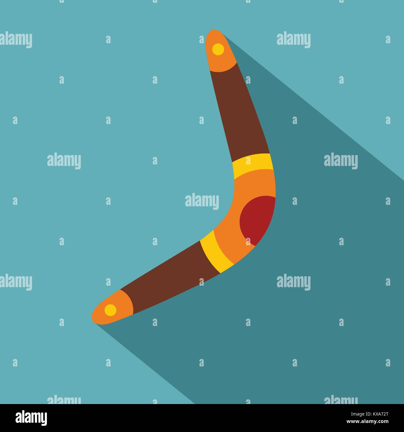 Boomerang icon, flat style Stock Vector Image & Art - Alamy